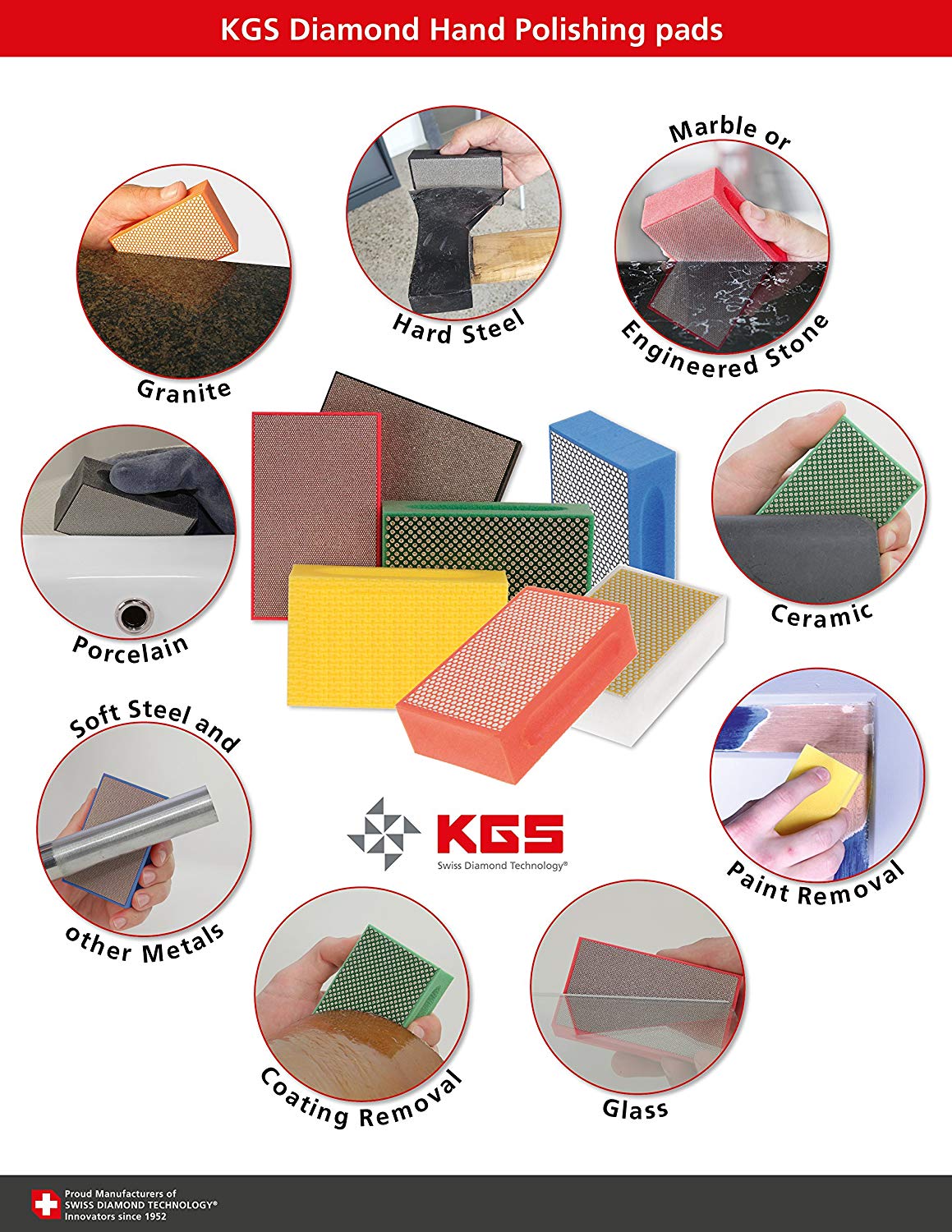 Diamond Hand Polishing Pads - United Diamond Tools